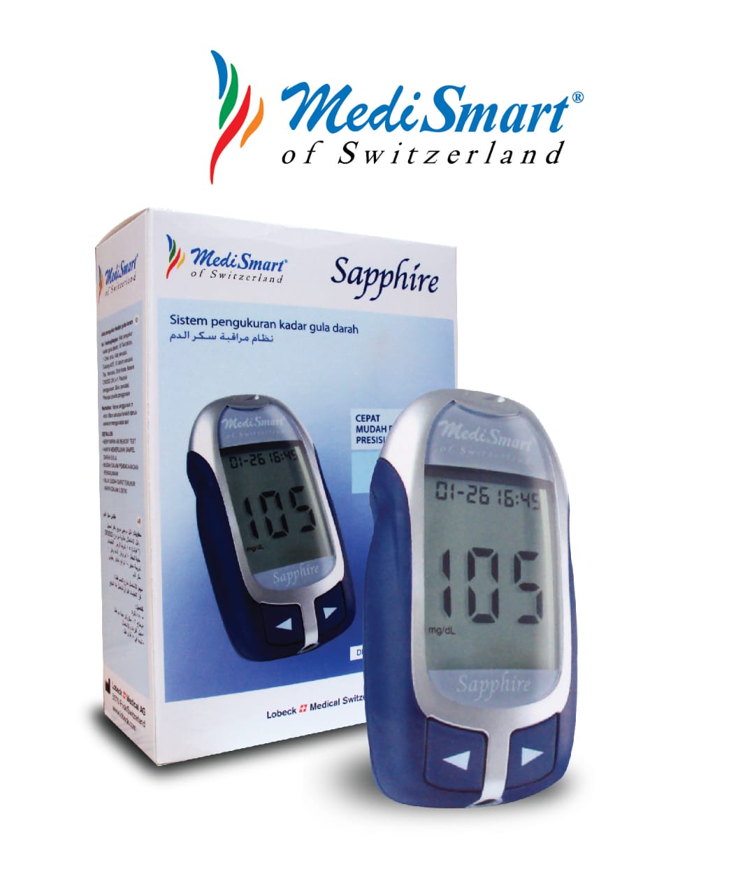 BIG Mart LK - MEDISMART SAPPHIRE GLUCO METER