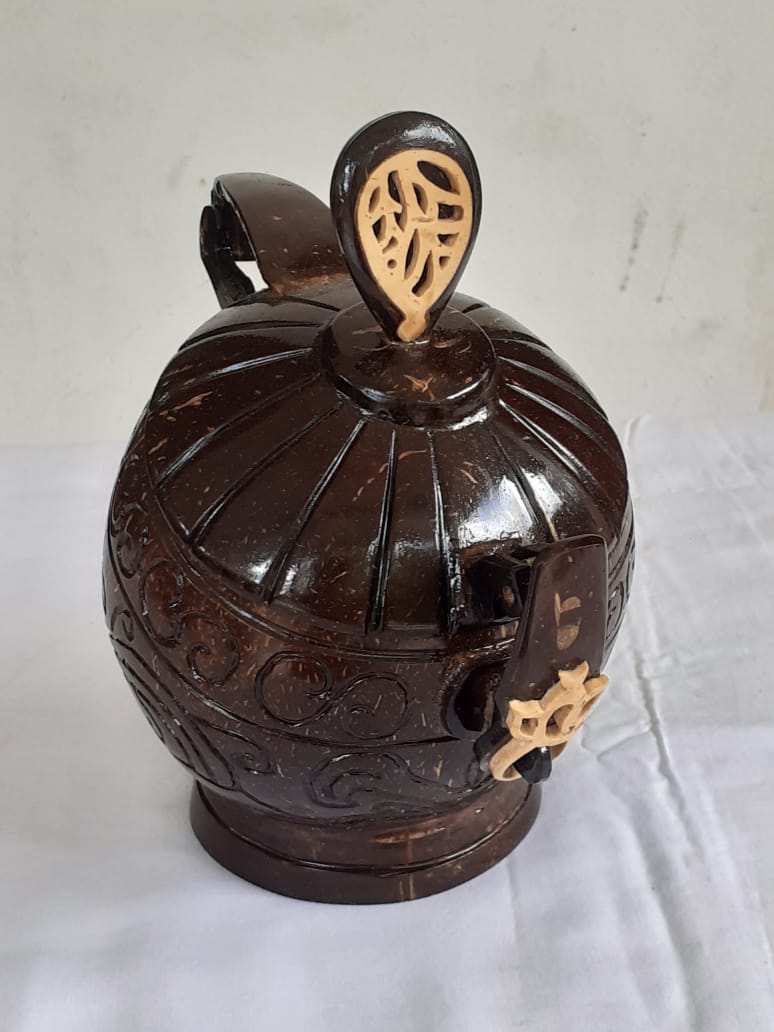 BIG Mart LK - Handmade coconut shell craft jewellery boxes